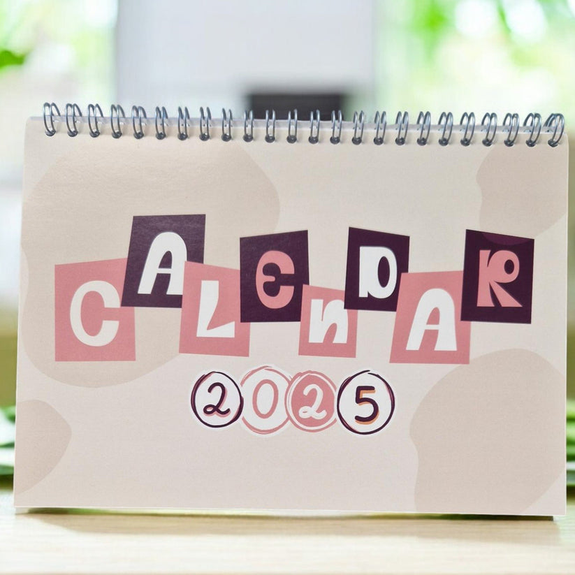 2025 Desk Calendar, Wire Bound Desk Calendars, Made to Order Calendars ...